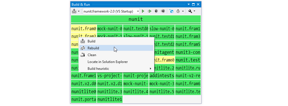 Hide the ReSharper Build & Run Window